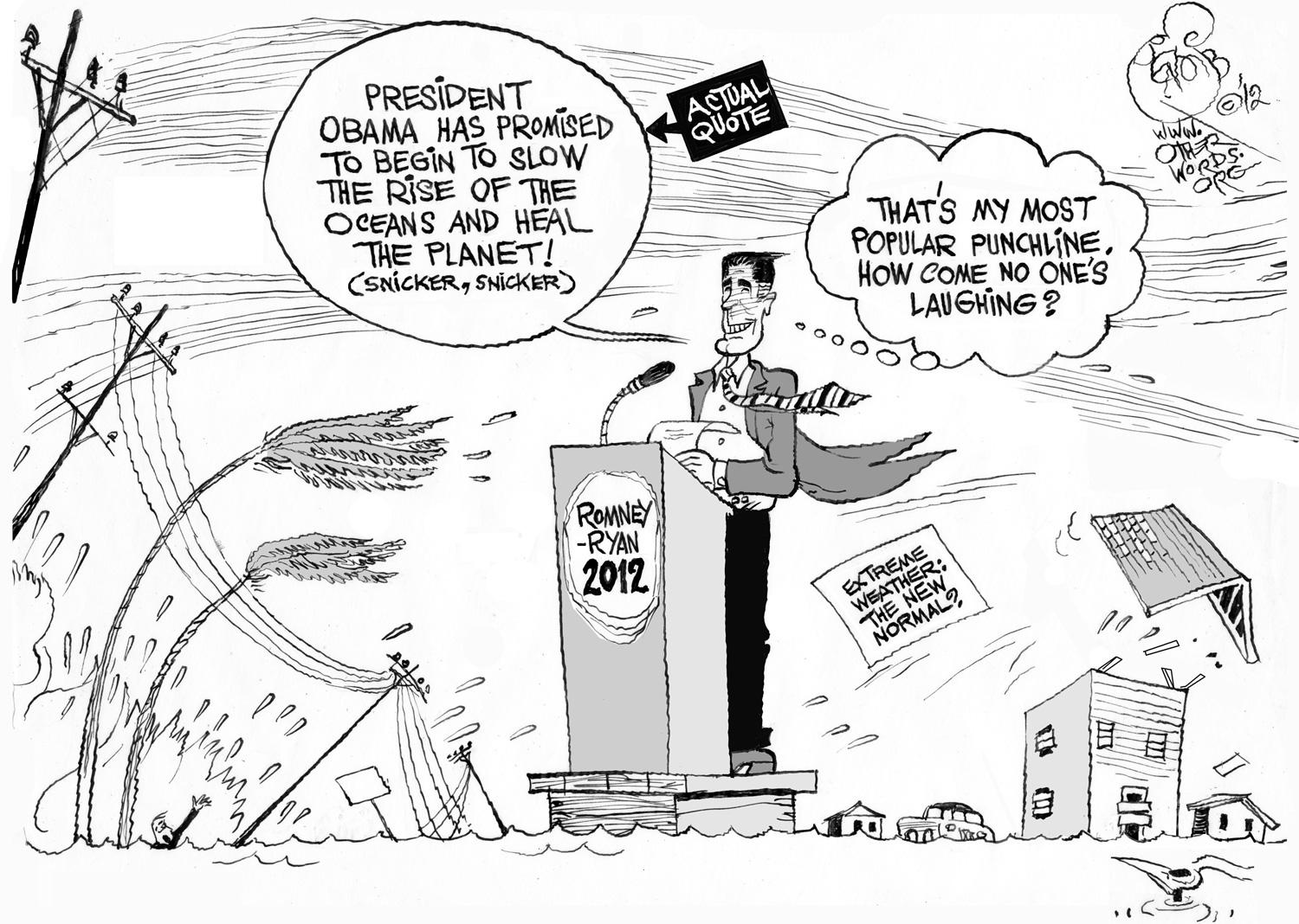 Sandy Trumps Romney's Climate Joke - OtherWords
